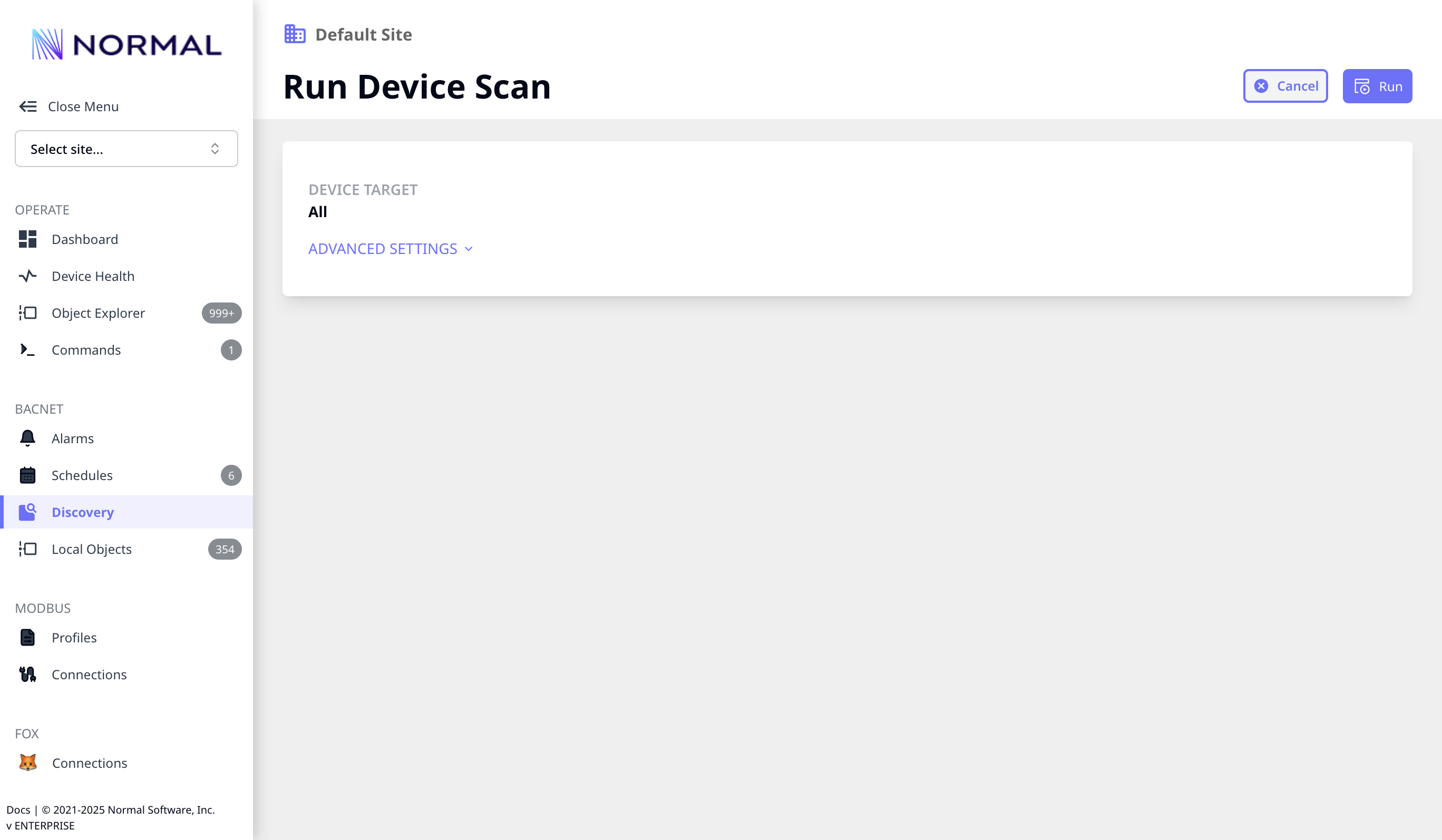 Device and Object Discovery - Normal Framework