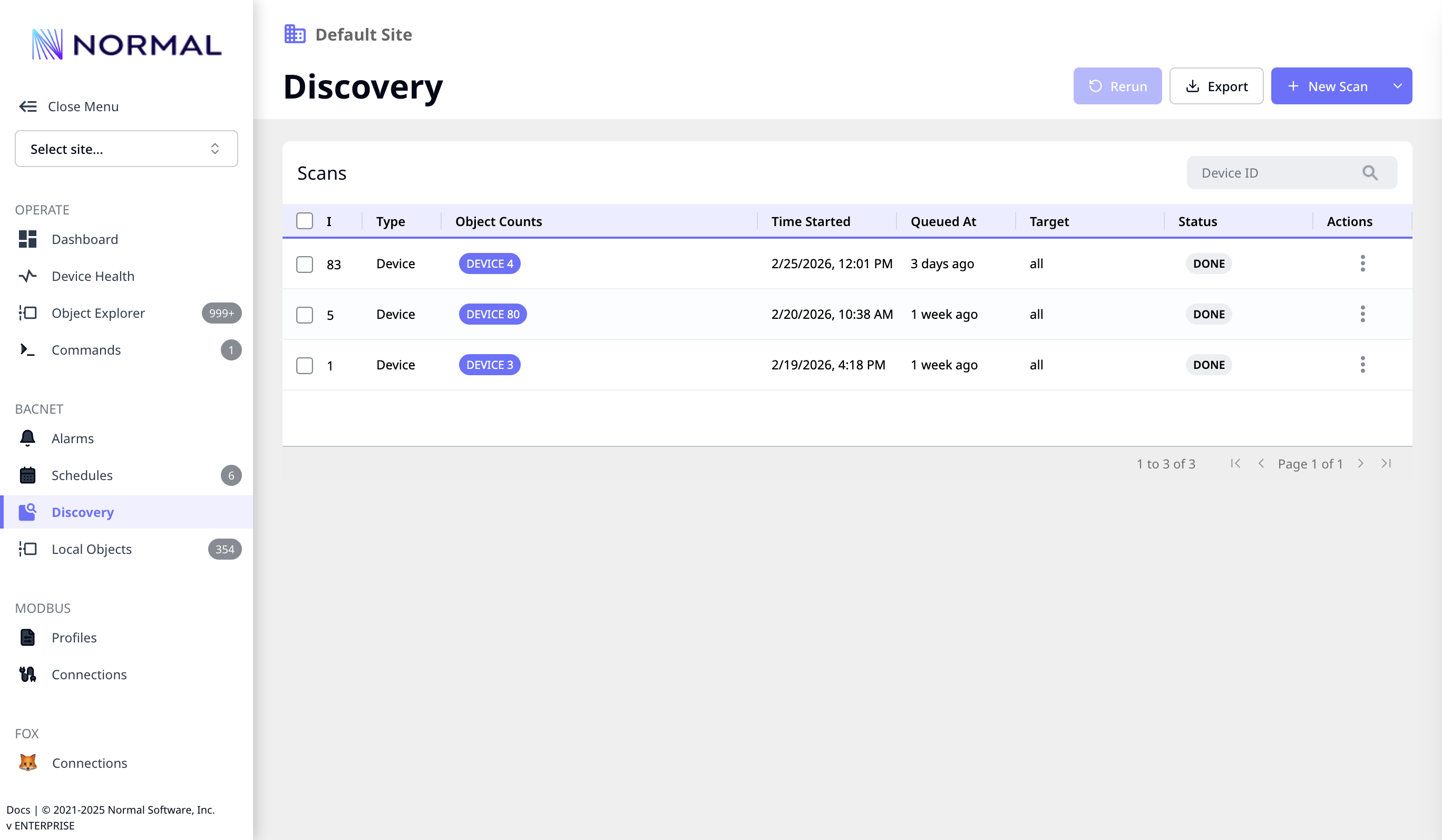 Device and Object Discovery - Normal Framework